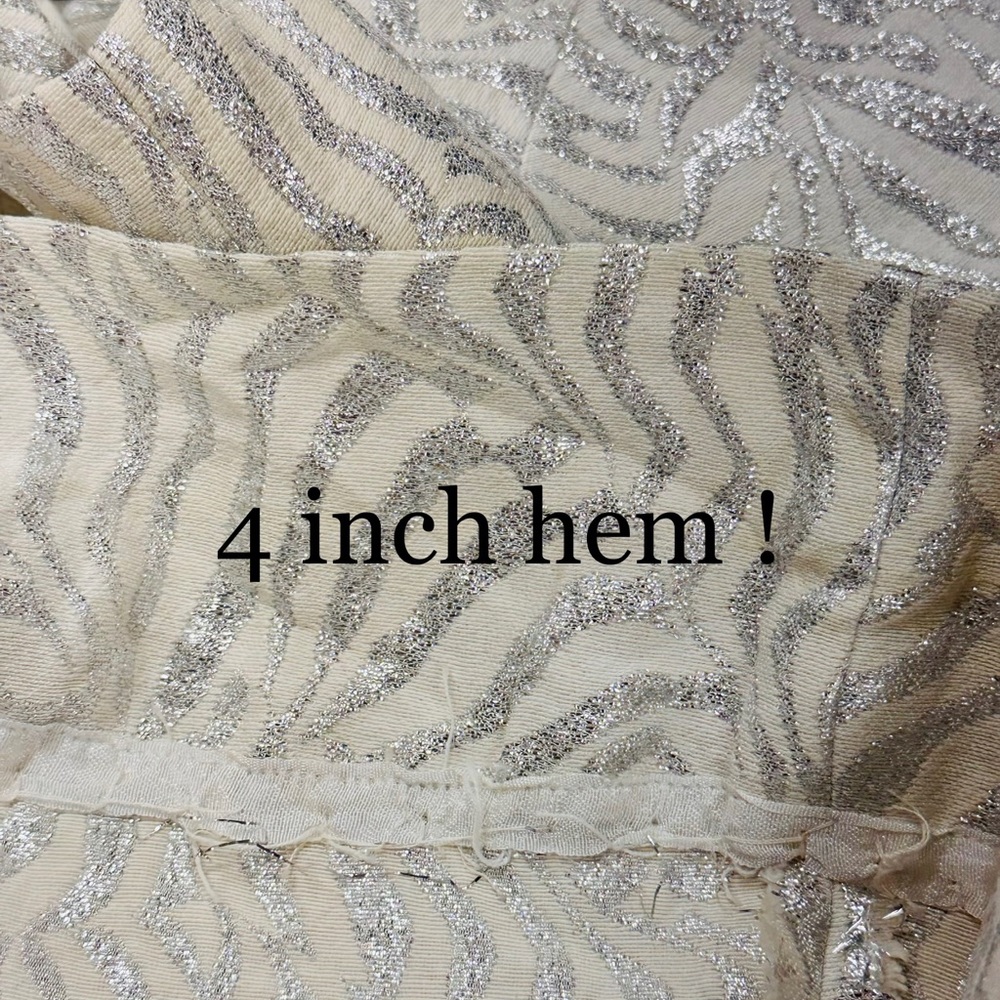 1960’s Gemini Mod Gogo Dress Silver Metal Thread - Gem